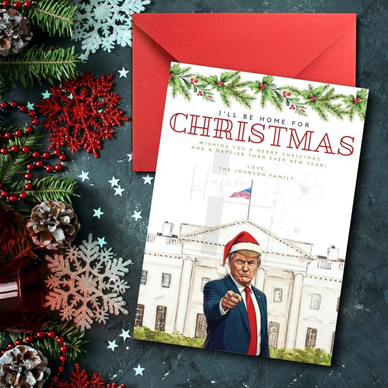 Christmas Cards Donald Trump - Etsy