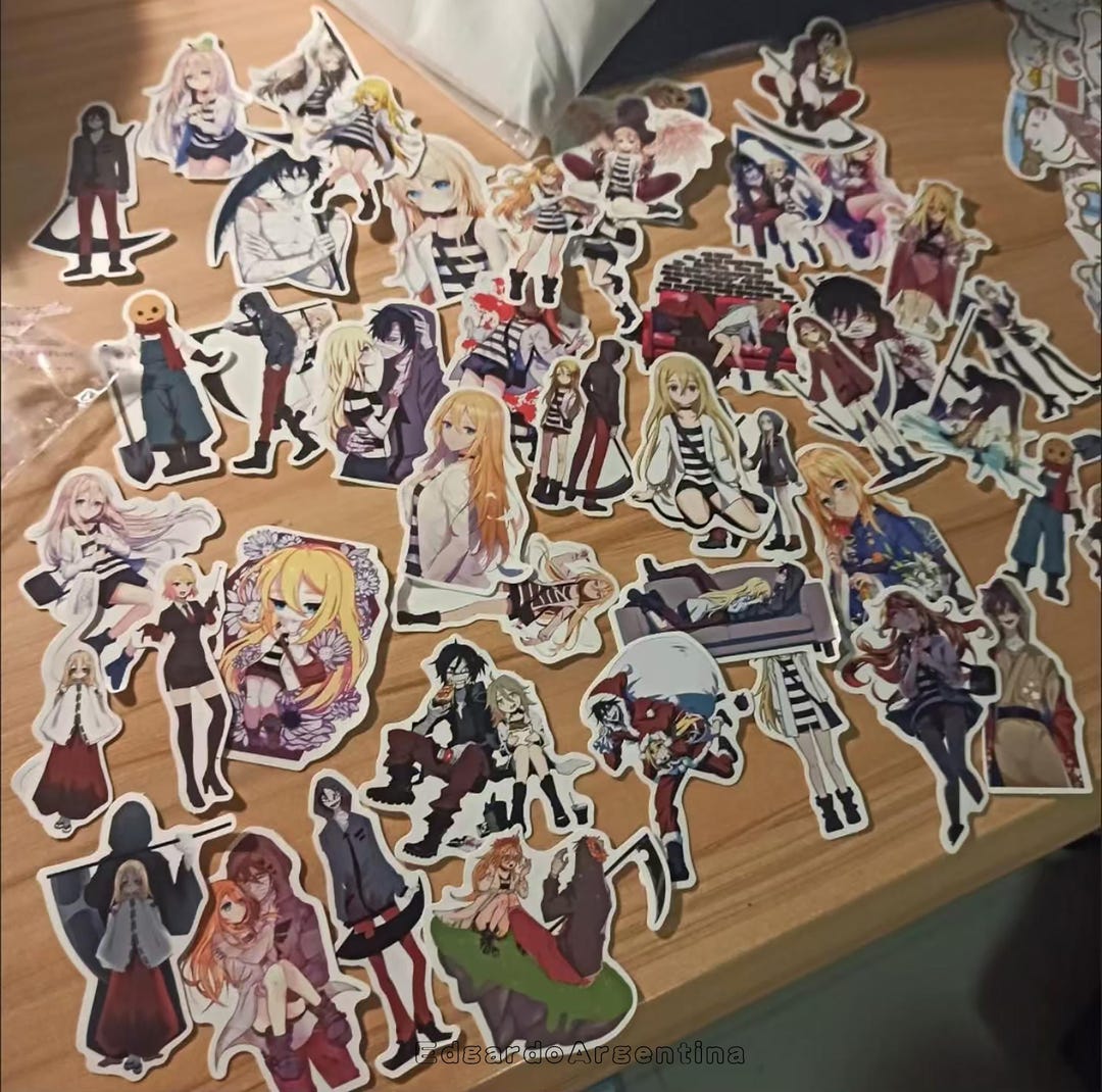 2D Anime Stickers 60 Random Anime Comic Stickers Water Bottle Stickers ...