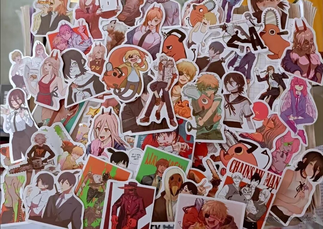 2D Anime Stickers 60 Random Anime Comic Stickers Water Bottle Stickers ...
