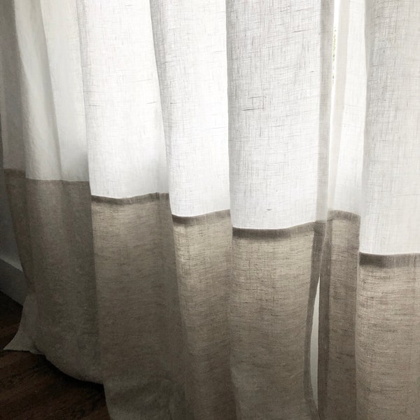Colorblock Curtains - Etsy
