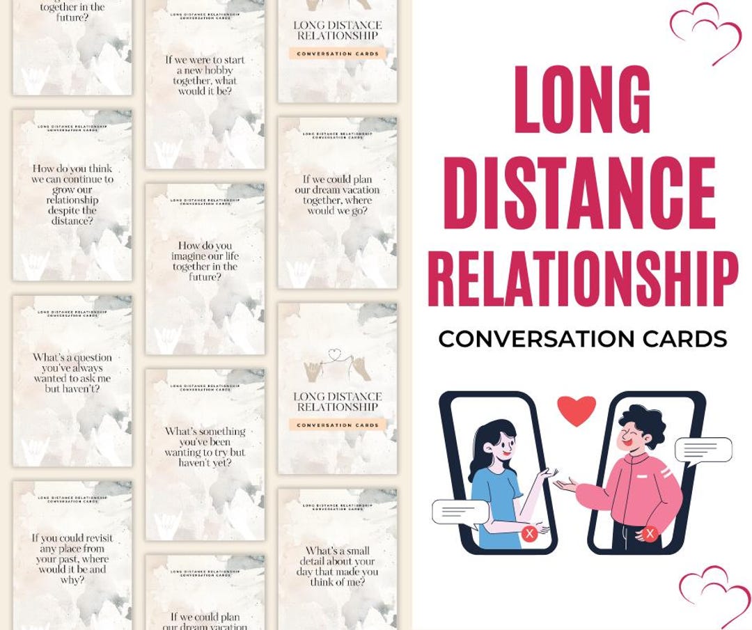 Long Distance Relationship Cards, Couple Question Cards, Printable Date ...