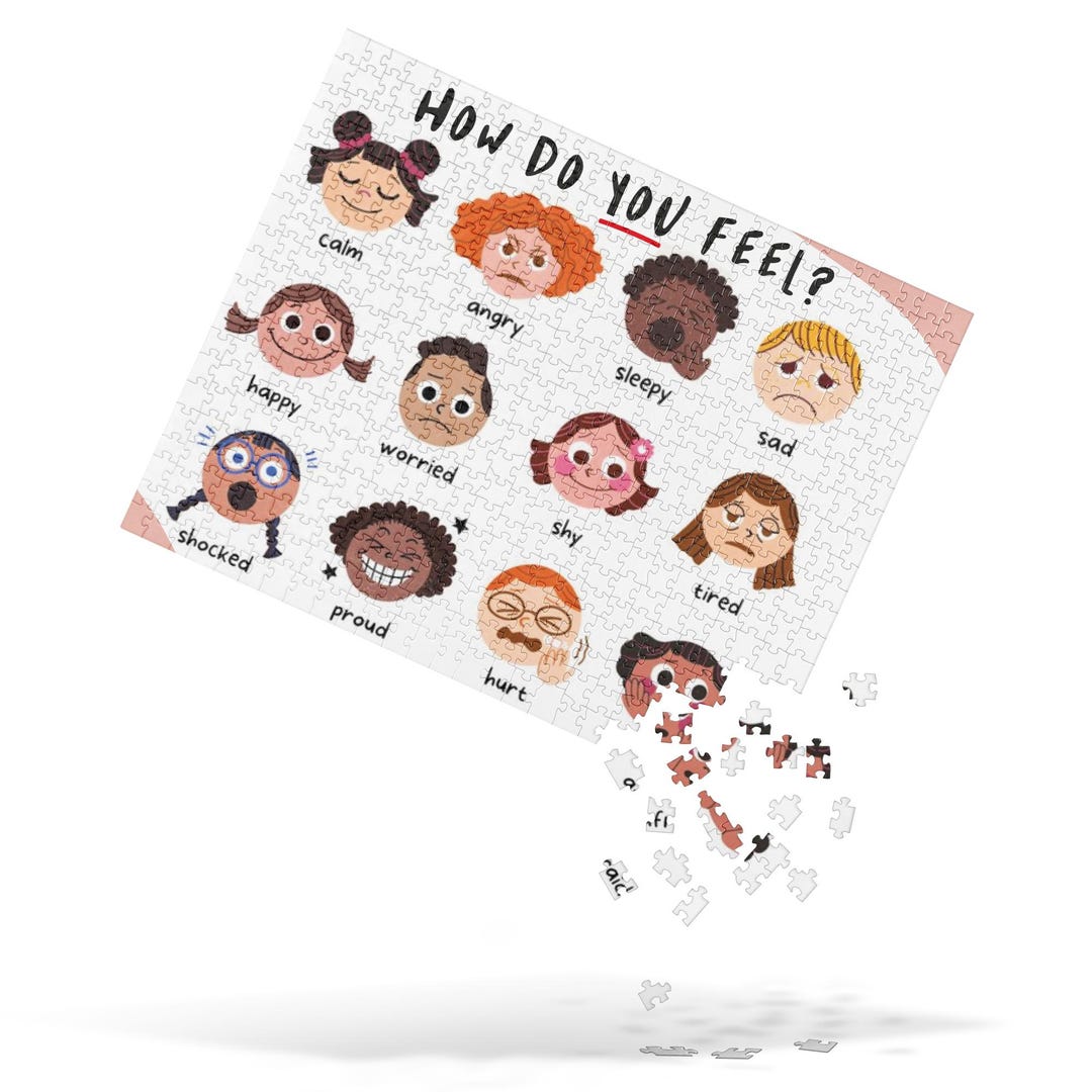 Emotions Learning Jigsaw Puzzle for Toddlers | Educational Feelings ...