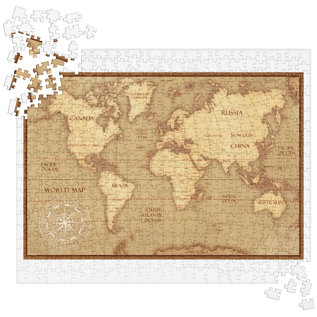 Educational World Map Jigsaw Puzzle for Kids | Fun Geography Learning ...