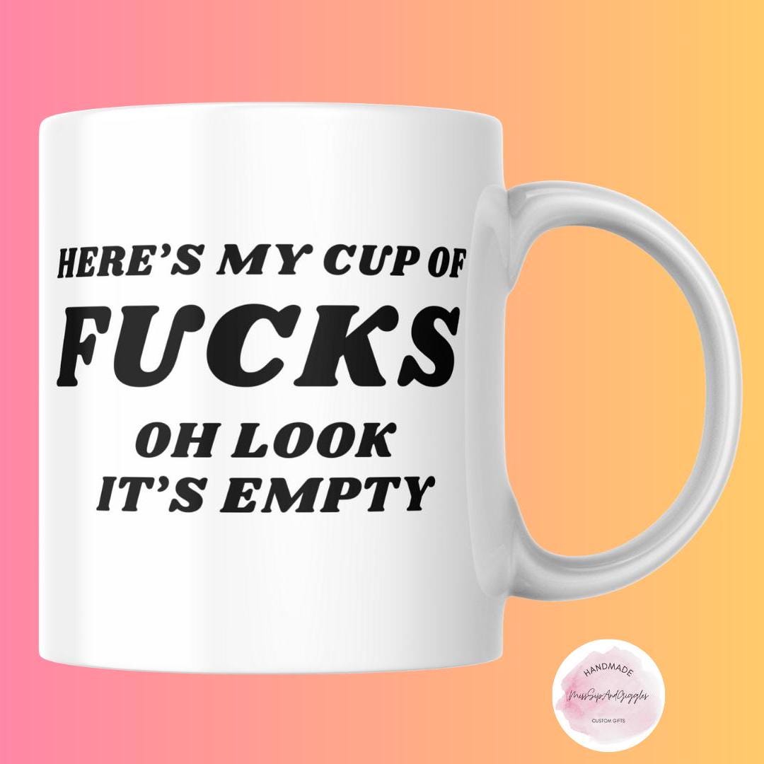Funny Rude Word Coffee Mug | Humorous Gift for Coffee Lovers | Sassy ...