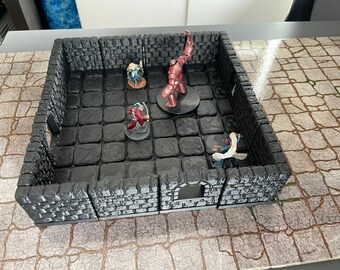 Dungeon Stone Starter Set 3 - 44 Modular Tiles D&D Terrain Tabletop RPG ...