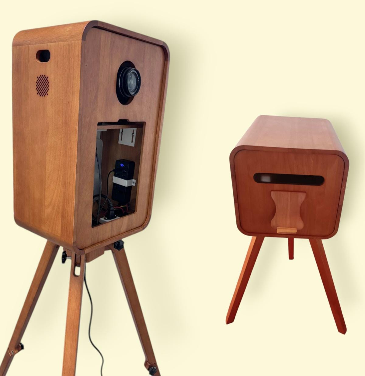 Wooden Oak DSLR Photo Booth Shell & Printer Stand - Etsy