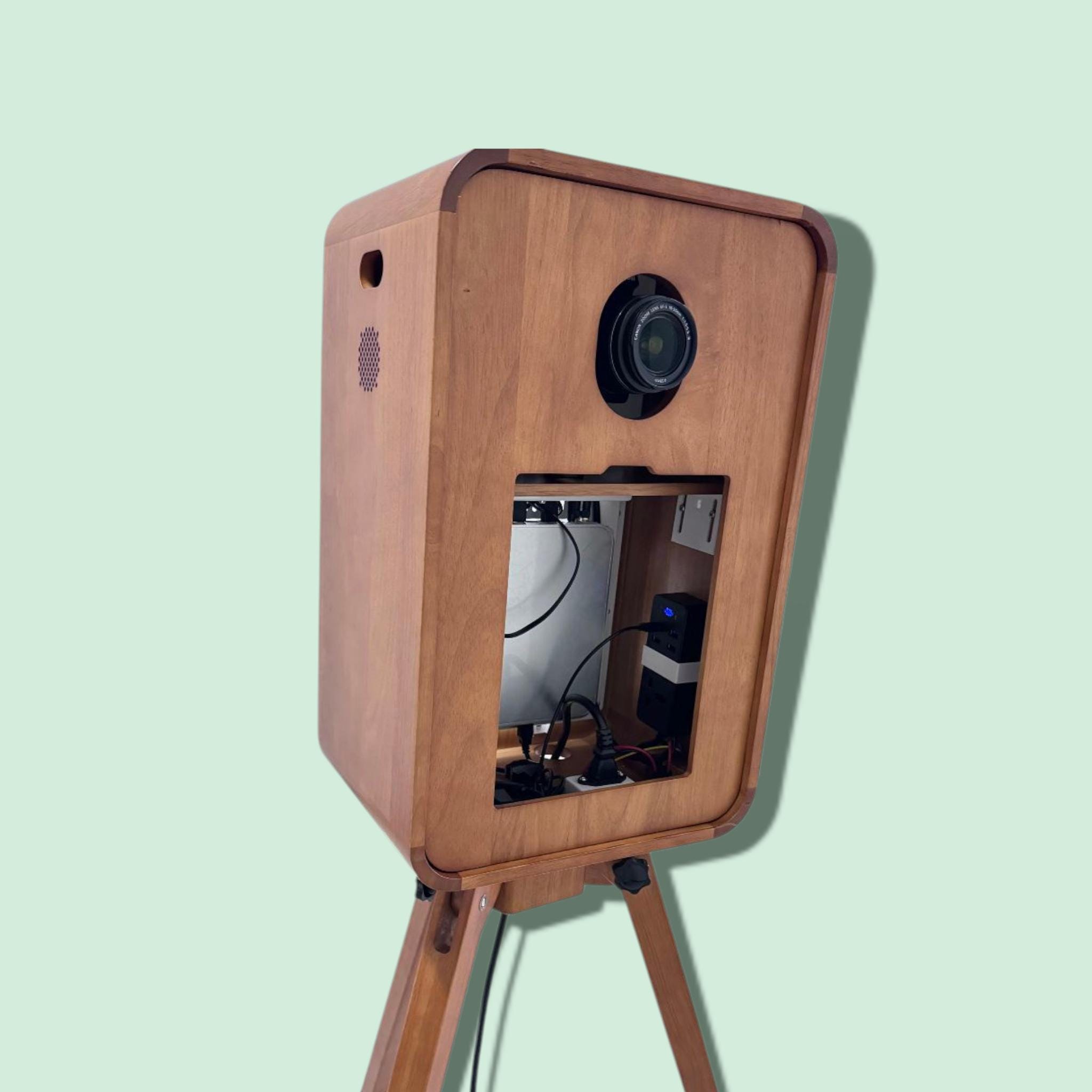 Wooden Oak DSLR Photo Booth Shell & Printer Stand - Etsy