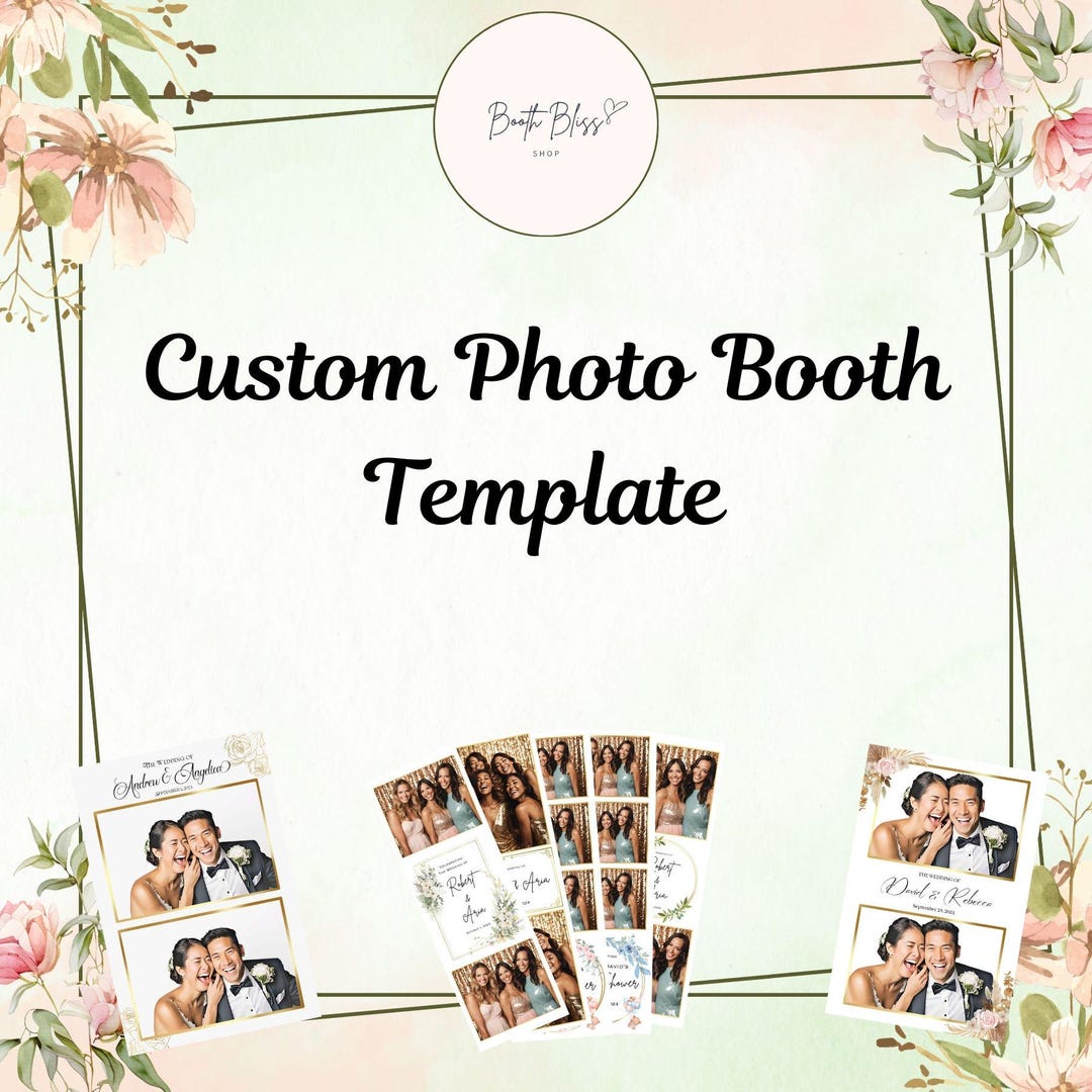 Custom Photo Booth Template - Etsy