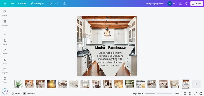 Editable, Printable Home Interior Design Template | Customizable ...