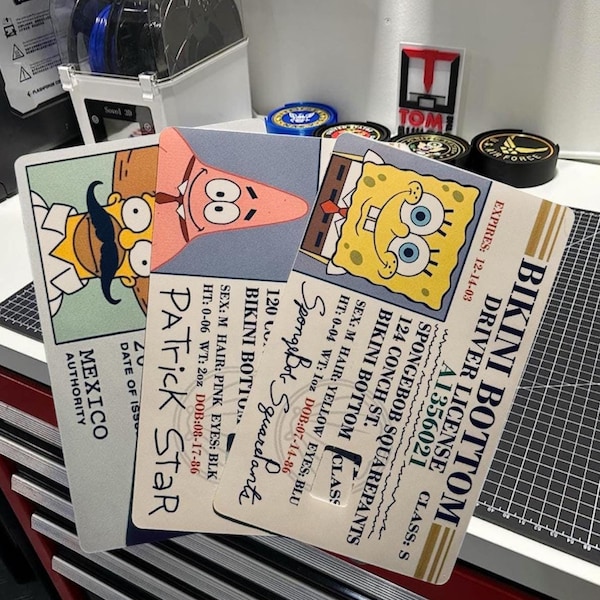 Spongebob Id Card - Etsy