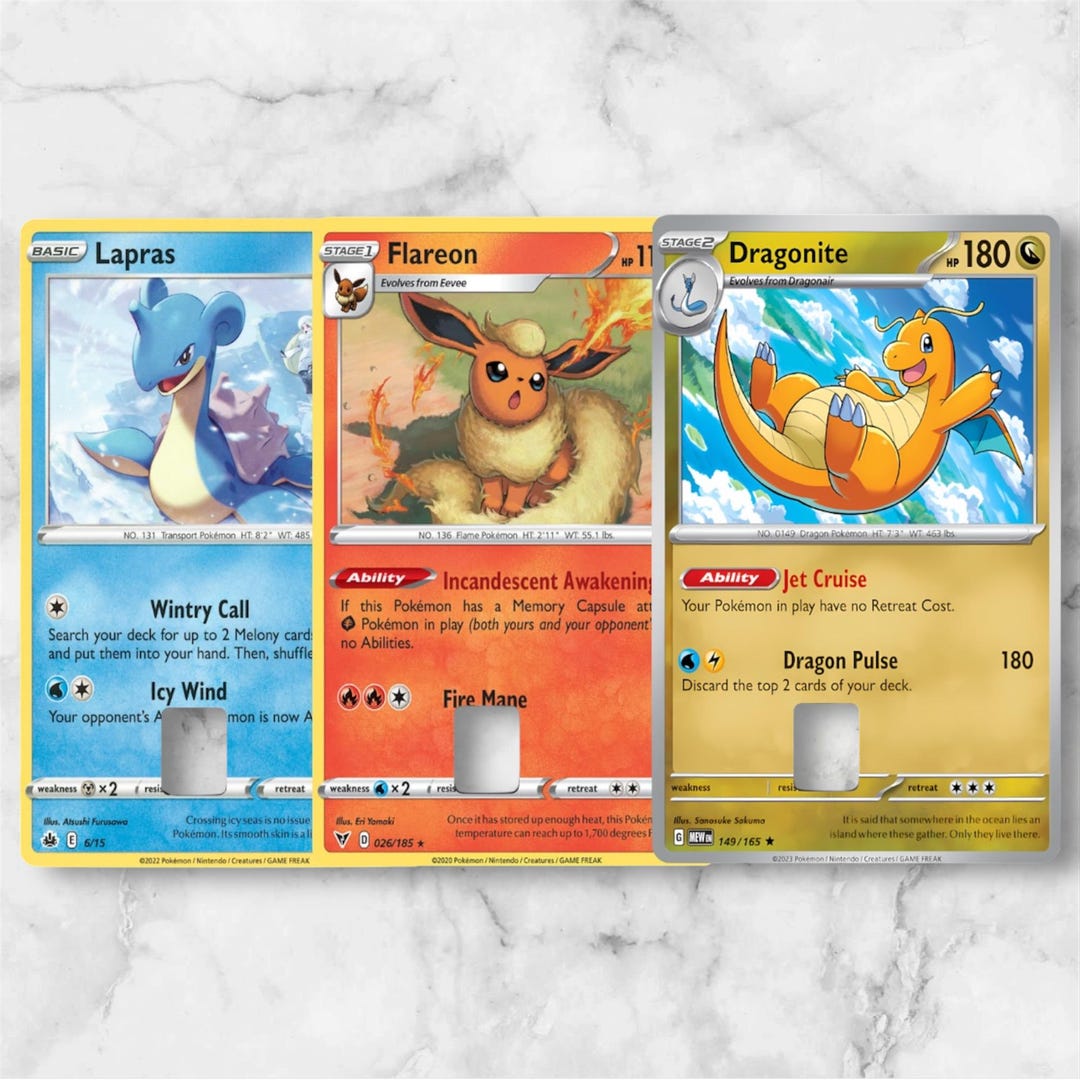 Pokemon Inspired Card Skin Covers Debit Card Skin Covers Card Sticker 3 ...