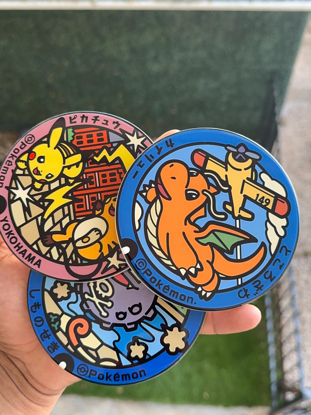 Pokemon Coasters Set 3-pack - Dragonite, Pikachu Coasters Gaming ...