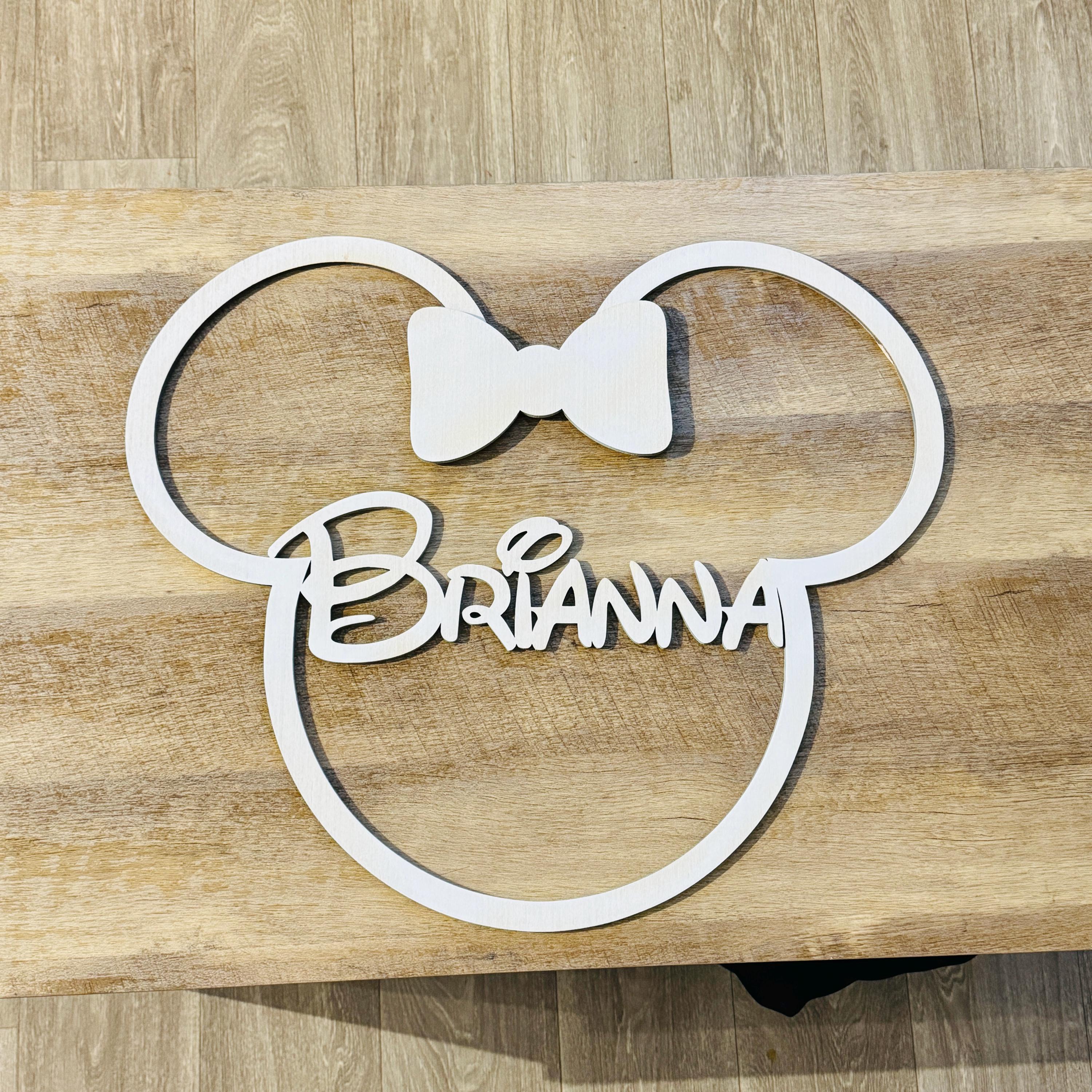 Mickey Mouse Name Sign, Mickey Mouse Sign, Minnie Mouse Sign, Disney ...