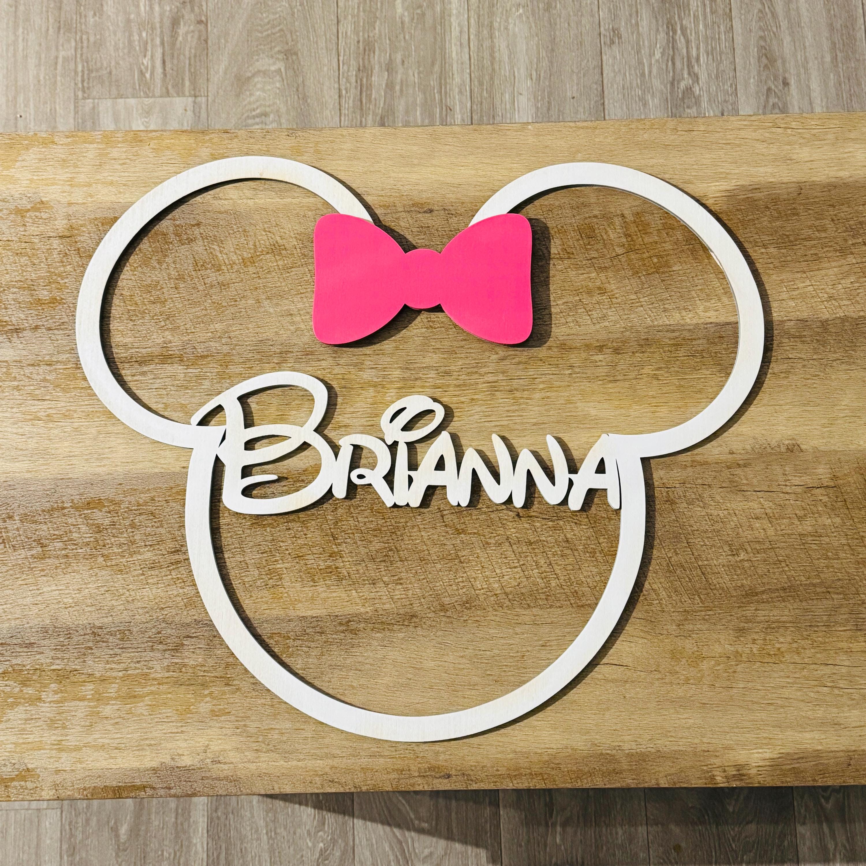 Mickey Mouse Name Sign, Mickey Mouse Sign, Minnie Mouse Sign, Disney ...