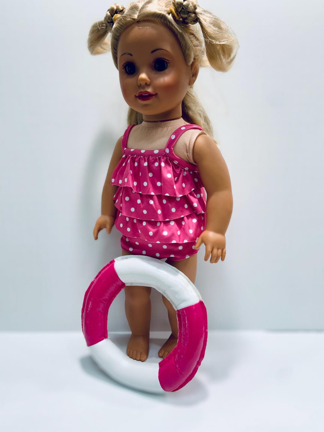 18" Doll Bathing Suit and Swim Ring, Doll Bathing Suit, Doll ...