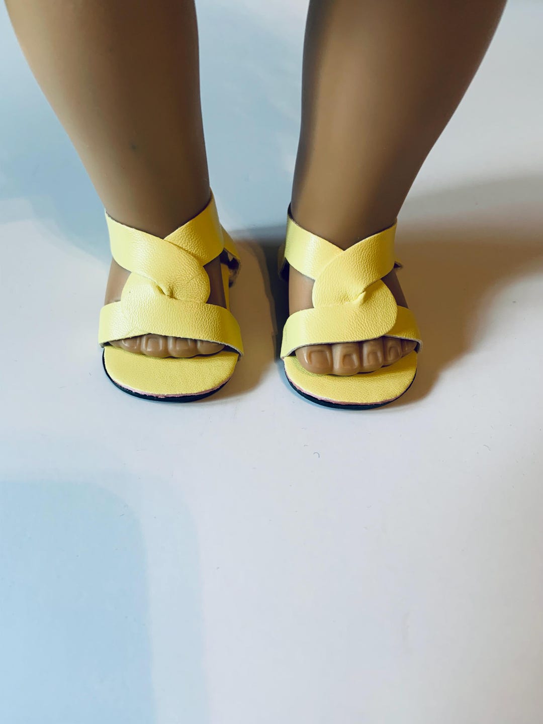 Yellow Criss Cross Sandals for 18" Doll - Etsy