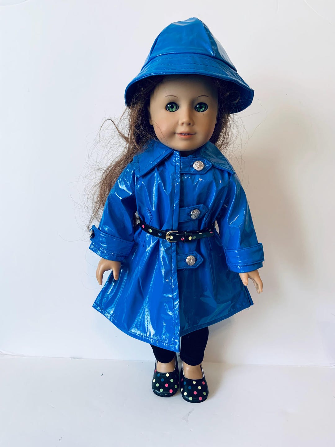 18" Doll Blue Raincoat and Hat Set Also Includes Belt - Etsy