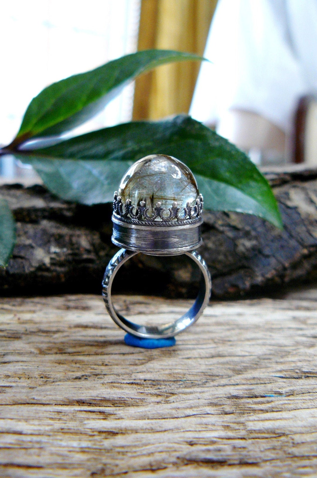 King's Ransom - Green Rutile, Natural, Gemstone, Ring, Sterling, Silver ...