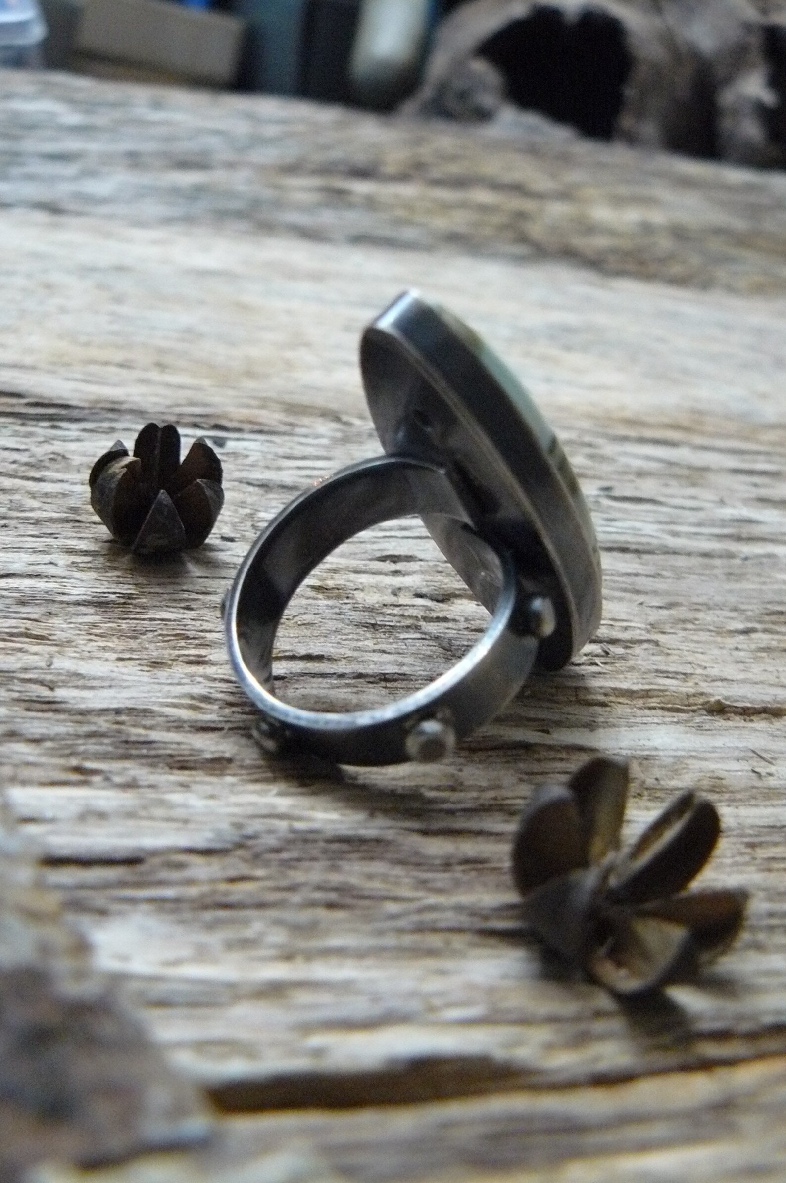 Rings of Saturn - Chalcedony, Gemstone, Sterling, Silver, Artisan ...