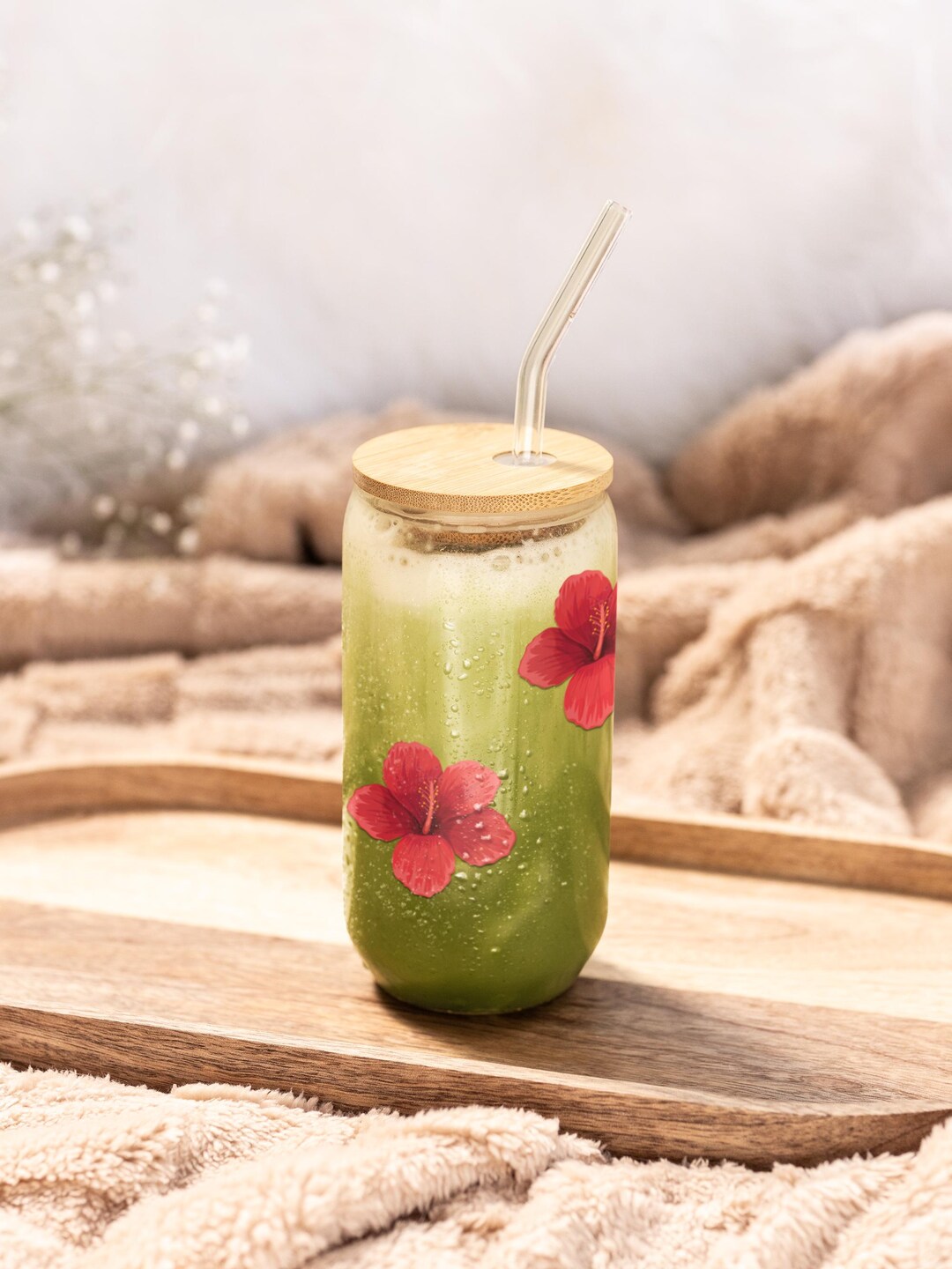 Flower Sipper Glass - Etsy