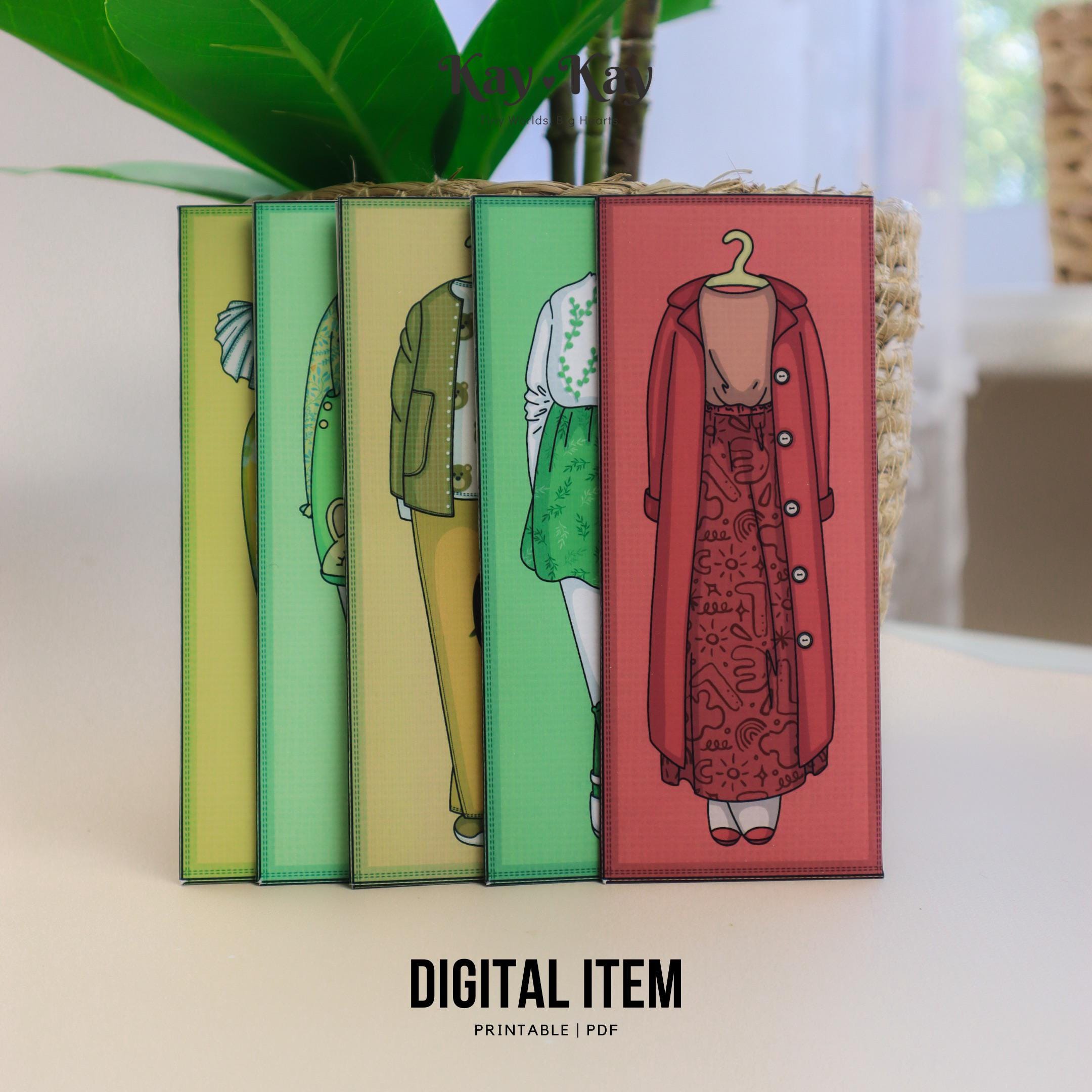 Printable Paper Clothes Set Template, Digital Download, Activities for ...