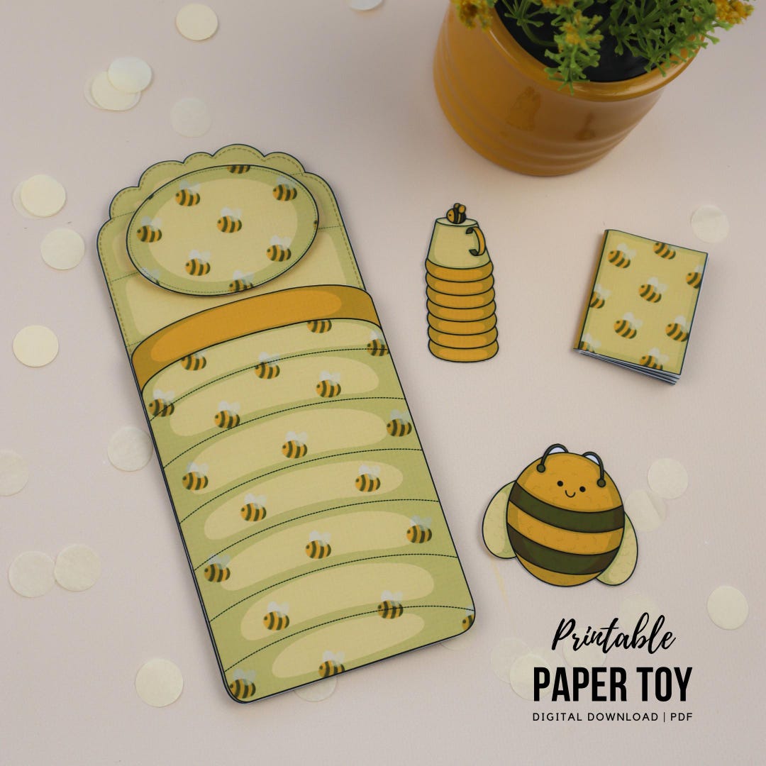 Printable Paper Sleeping Bag Template, Digital Download, Activities for ...