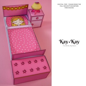 Printable 3D Paper Room Template, Paper Crafts Digital Download, Crafts ...