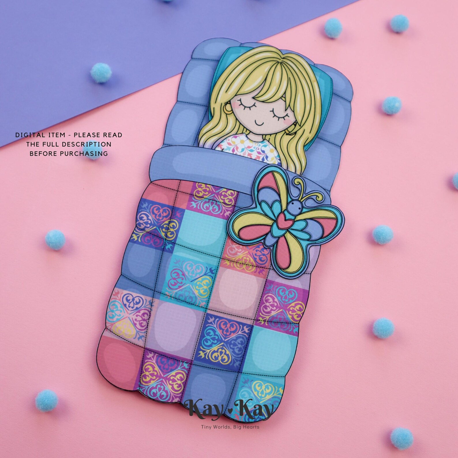 Printable Paper Sleeping Bag Template, Digital Download, Activities for ...