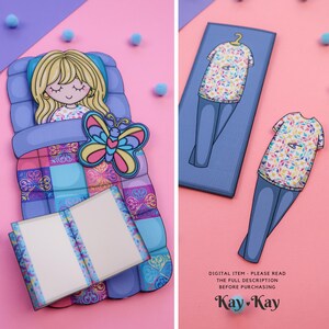 Printable Paper Sleeping Bag Template, Digital Download, Activities for ...