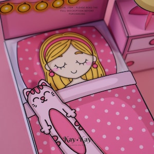 Printable 3D Paper Room Template, Paper Crafts Digital Download, Crafts ...