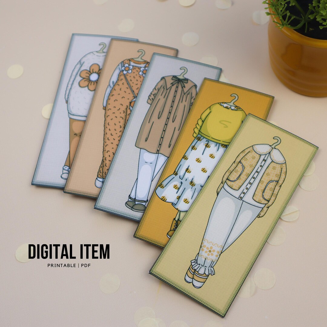 Printable Paper Clothes Set Template, Digital Download, Activities for ...