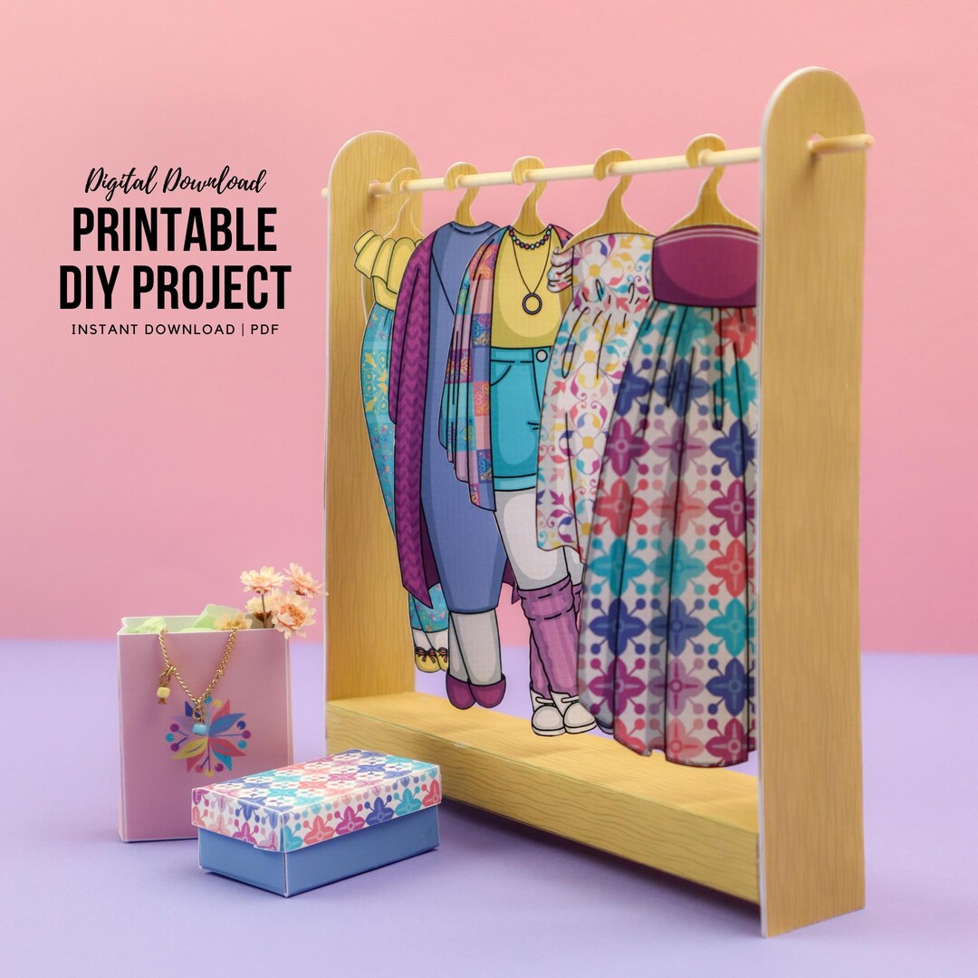 Printable Paper Clothes Set Template, Digital Download, Activities for ...