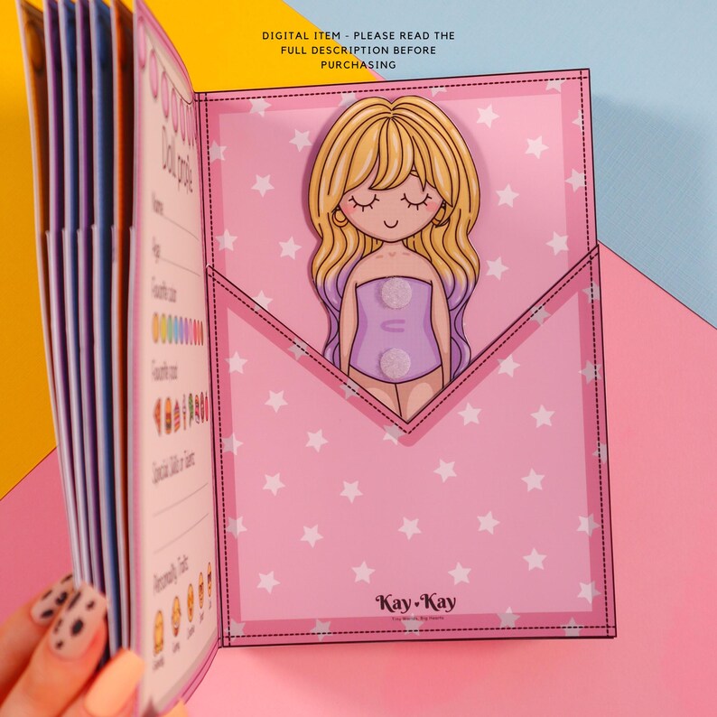 Printable Organizer for Paper Dolls dolls Templates Are Not Included ...