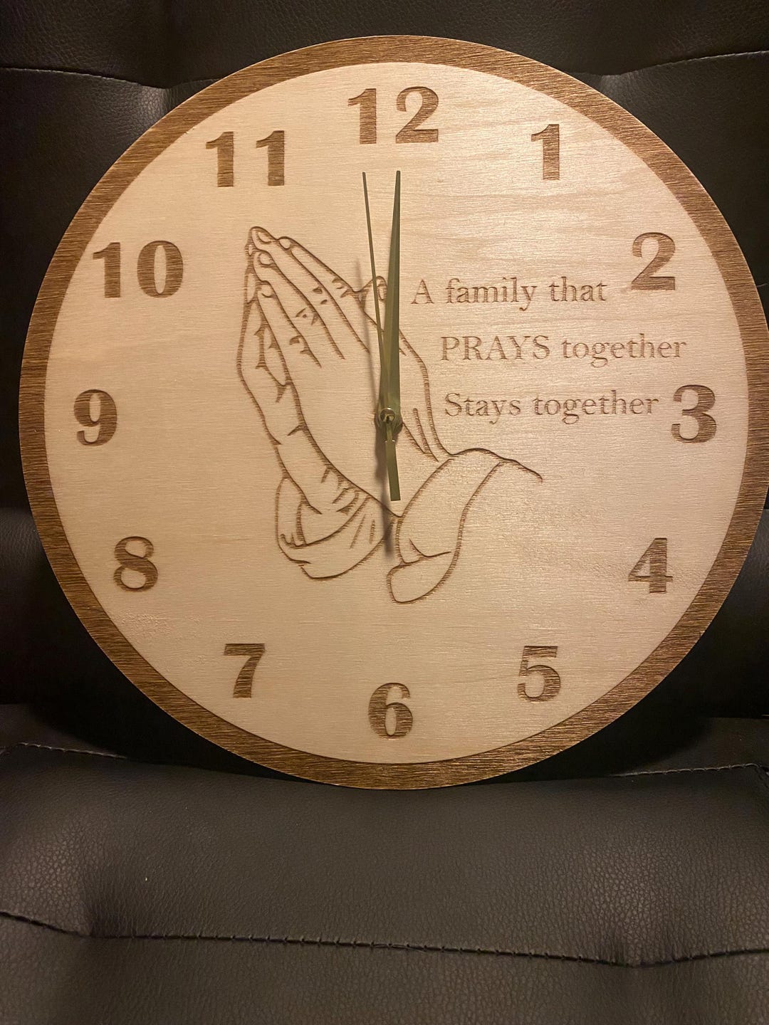 Inspirational Wall Clock - Praying Hands - Etsy