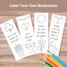 Printable Teacher Gift: DIY Coloring Bookmarks for Teachers and School ...