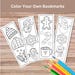 Printable Winter Bookmarks: DIY Coloring Designs for Kids, Preschool ...