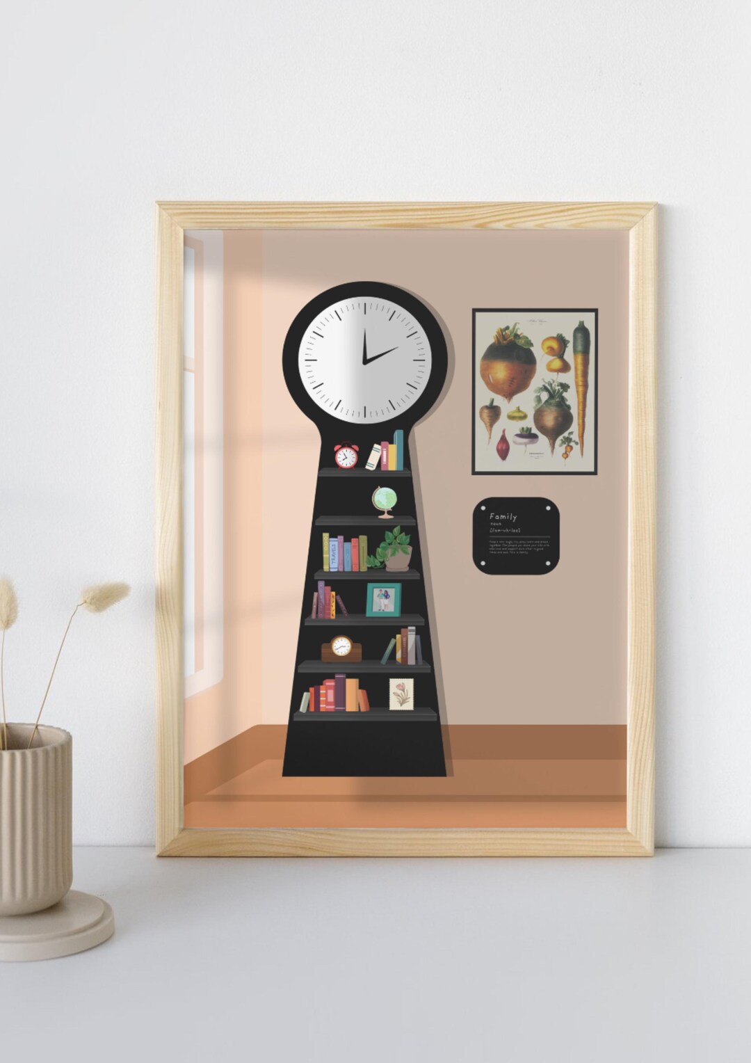Ikea Clock Wall Poster - Home Decor Illustration Object Ikea PS Pendel ...