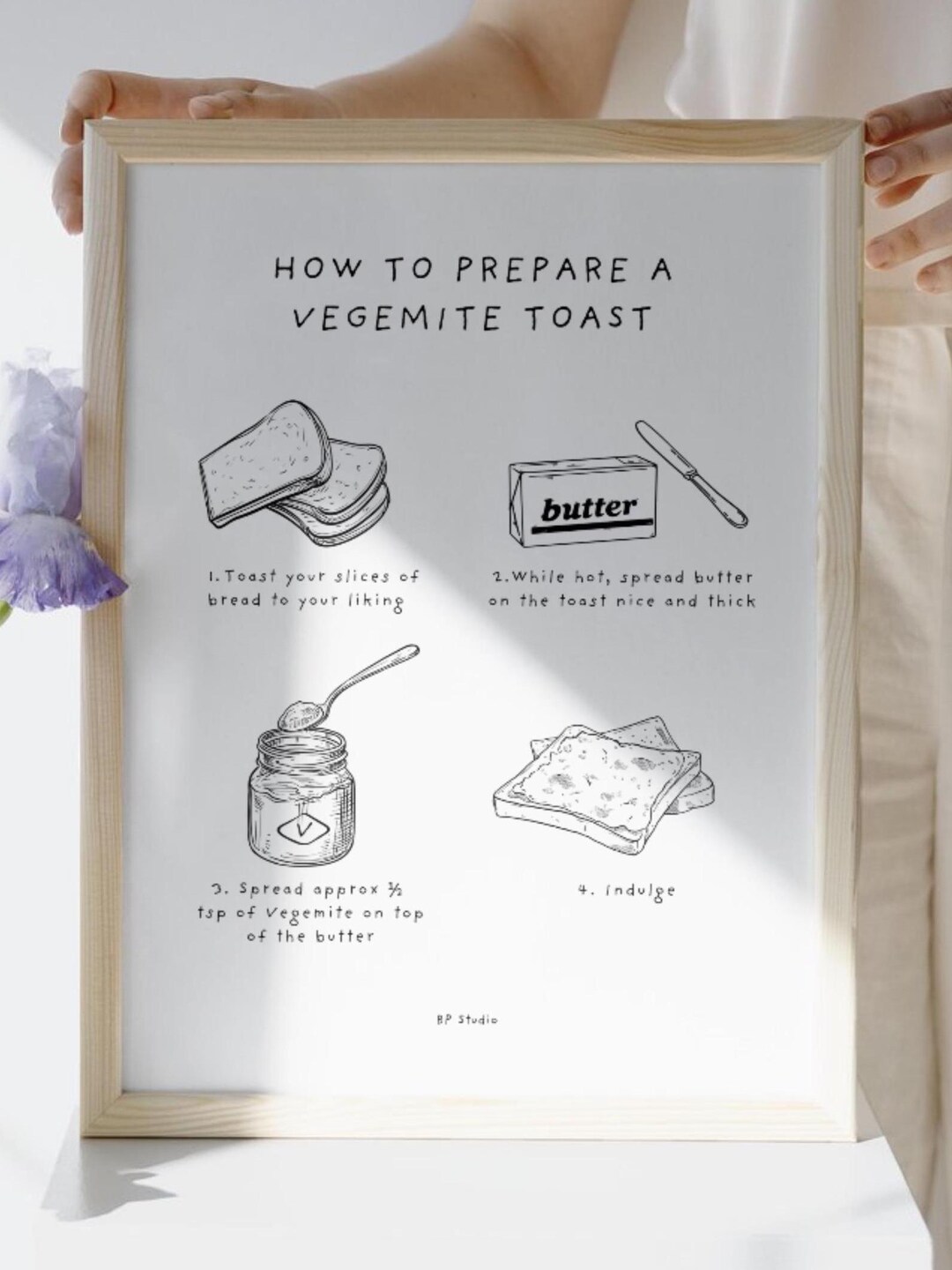 Vegemite Toast Wall Poster - Australia Inspired Art - Printable Wall ...