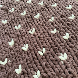 Finger-knitted Chunky Blanket – Plush Handmade Throw – Gift Ready ...