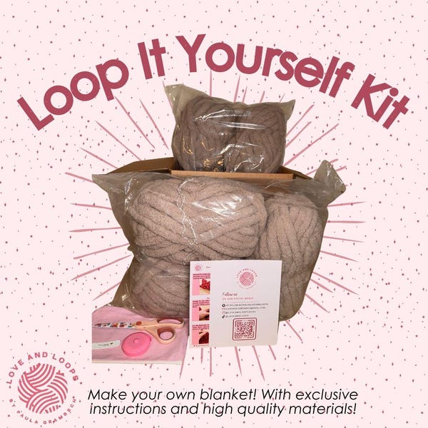 Chunky Knit Blanket Kit - Etsy