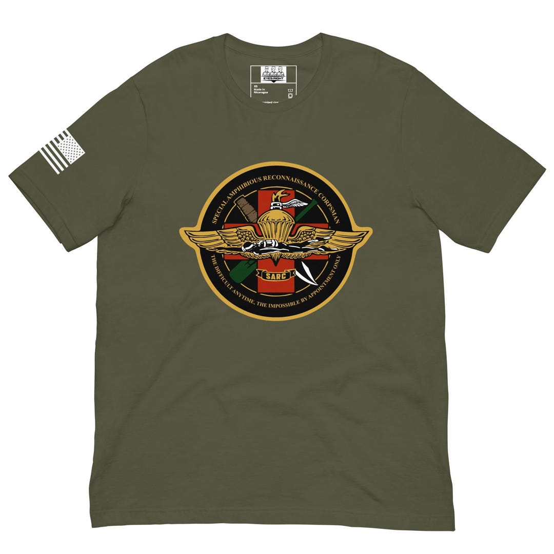 SARC US Navy Corpsman T-shirt: Special Amphibious Reconnaissance - Etsy