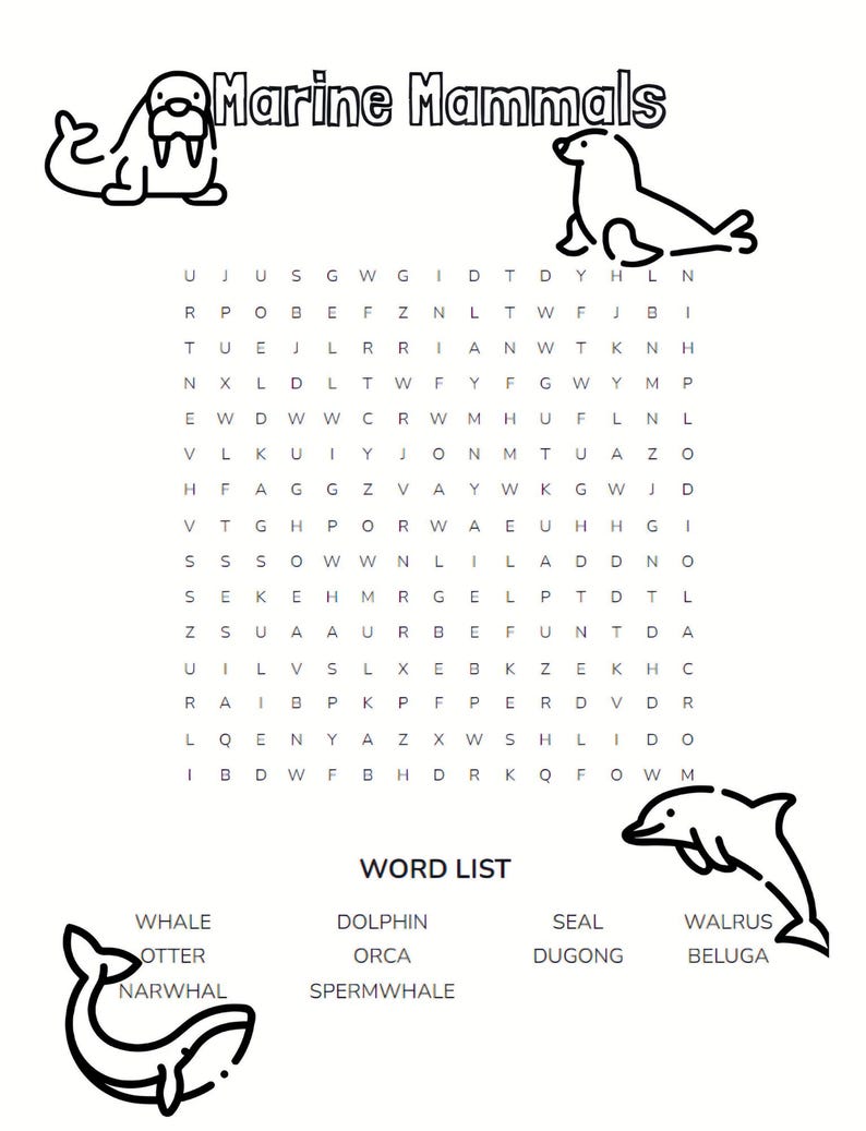 Animal Word Search Wonders and Coloring Book: 200 Puzzles and 164 Pages ...