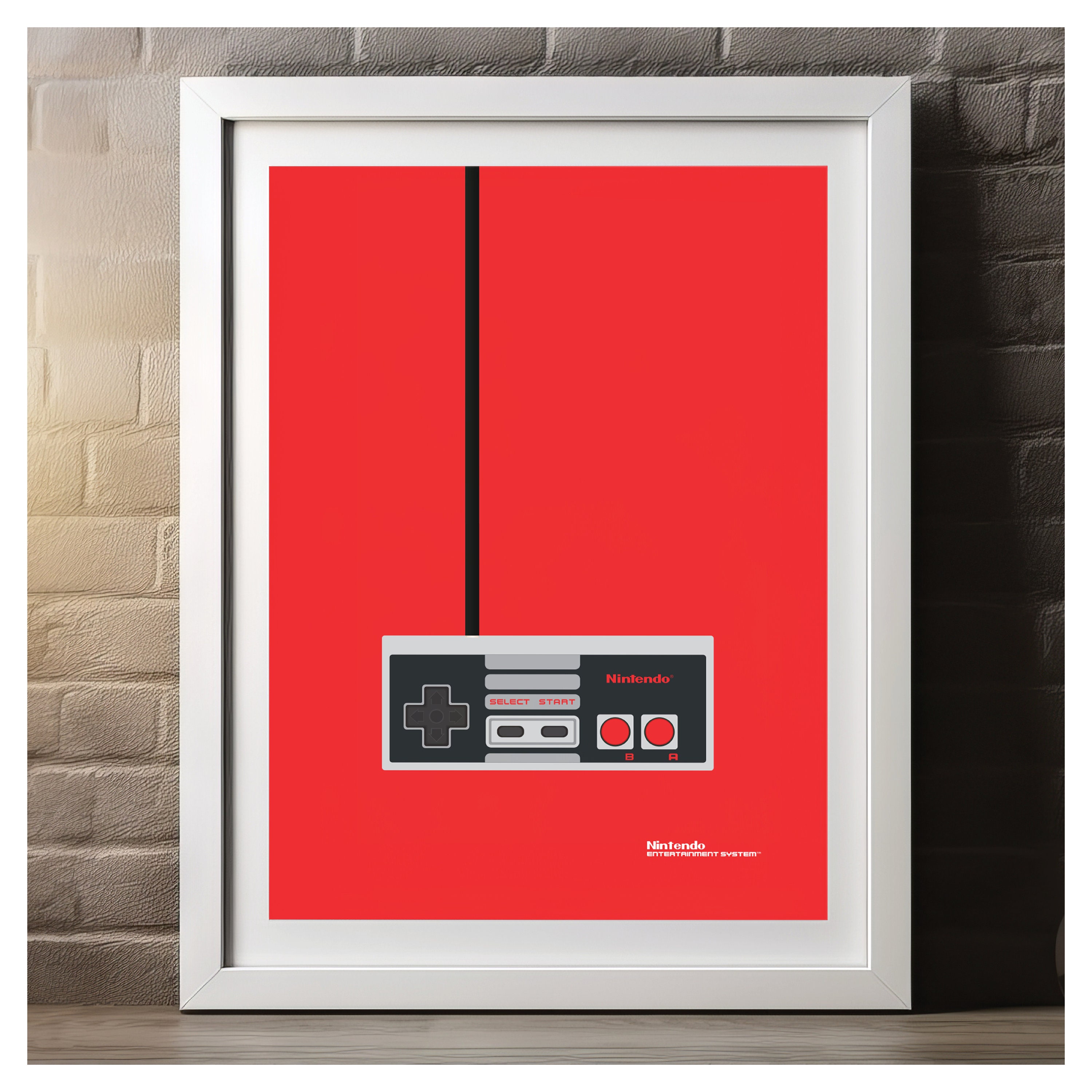 1985: the Nintendo Entertainment System NES RED - Etsy