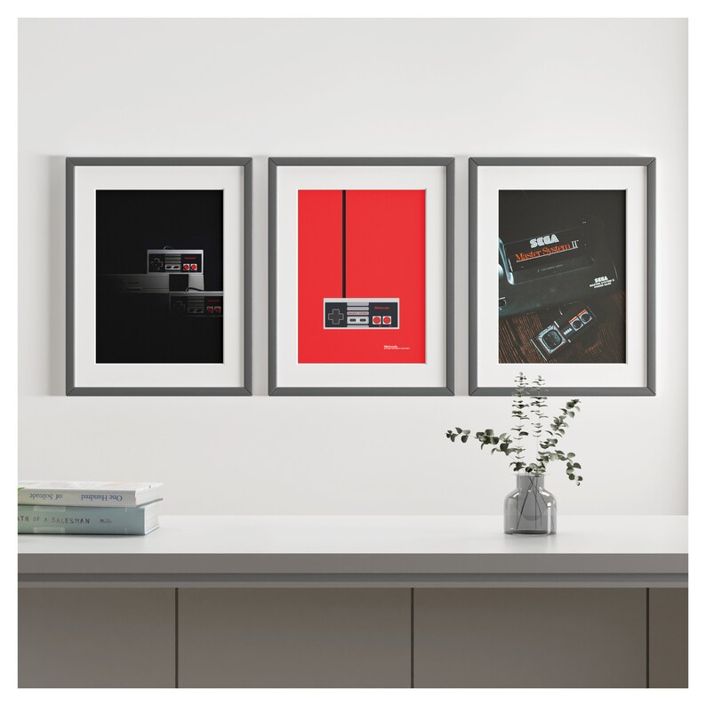 1985: the Nintendo Entertainment System (NES) - RED - Etsy