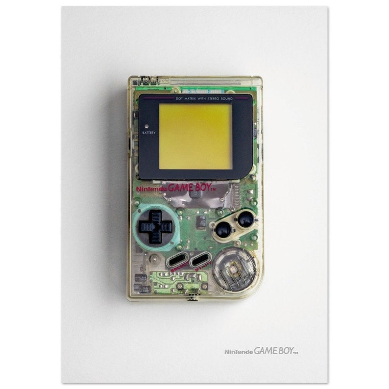1989 Game Boy Poster, Retro Gaming Wall Art, 90s Gamer Room Decor ...