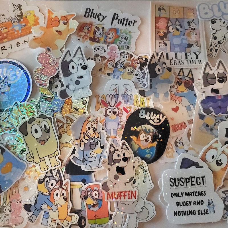 Bluey Stickers - Etsy