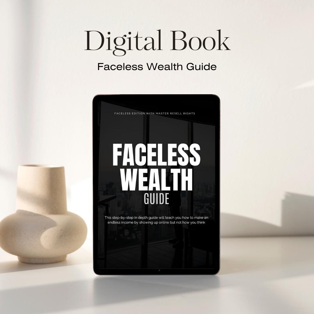 Unlock Faceless Wealth: Your Guide to Digital Success - Etsy