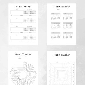 Printable Habit Mood Tracker: Wellness Planner (a4/a5/letter PDF) - Etsy