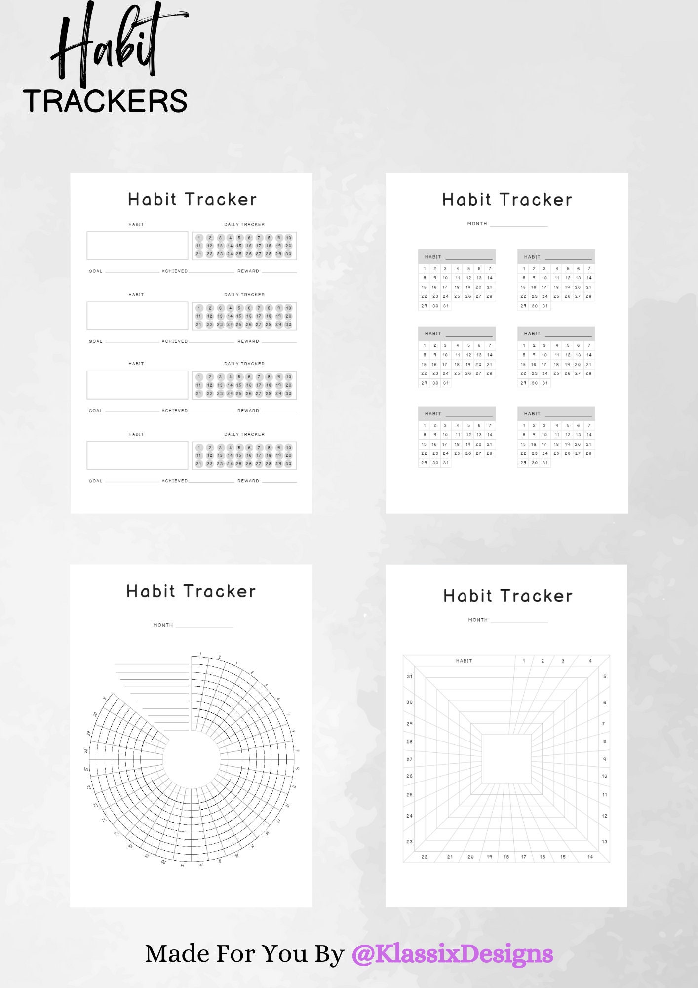 Habit Mood Tracker Printable, Monthly Mood Journal, Emotion Tracker ...