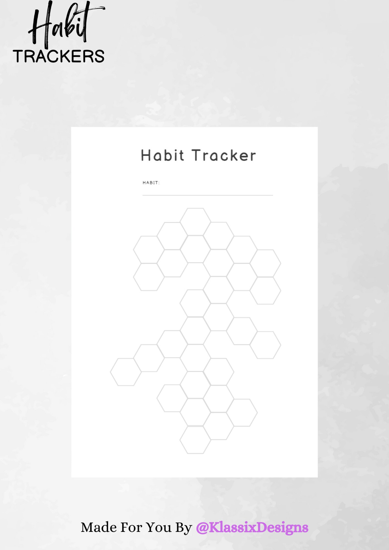 Printable Habit Mood Tracker: Wellness Planner (a4/a5/letter PDF) - Etsy